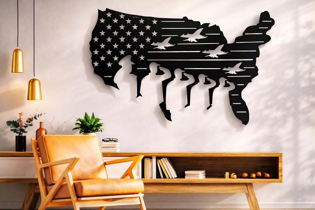 American Flag Veteran Svg Dxf Files, CNC Cut Files - Etsy