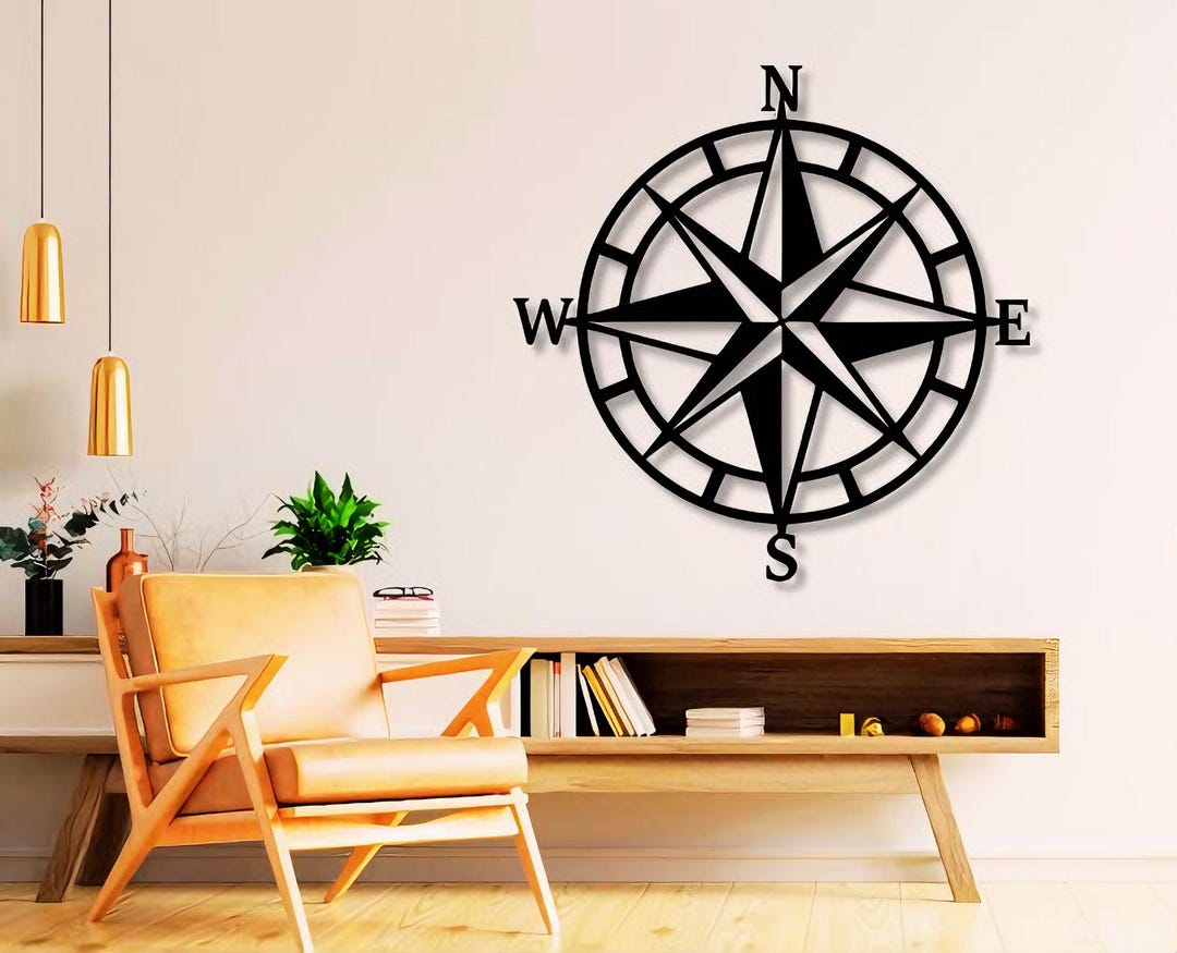 Nautical Compass Dxf , Svg , Png , Files , Compass , Laser Cut , Metal ...