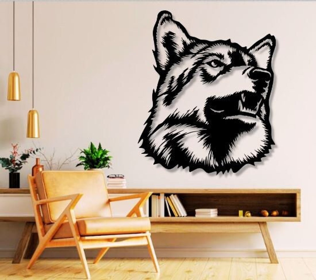 Wolf Dxf Svg Png Files , Wolf , Face , Head , Wild , Animal , Portrait ...