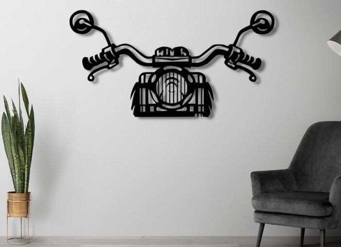 Motorcycle Dxf Svg Png Files Chooper Wall Art - Etsy