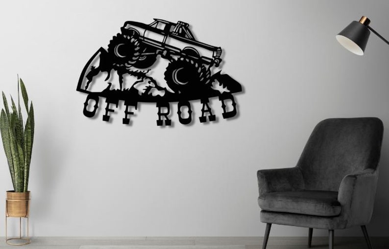 Off Road Truck Metal Wall Art, CNC Laser Cut Files (svg, Dxf, Png) - Etsy