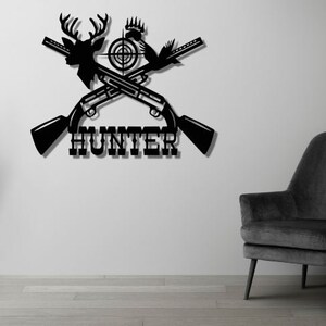 Hunter Metal Wall Art Files, CNC Plasma Cut (svg, Dxf, Png) - Etsy