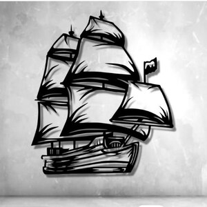 Archivos DXF SVG PNG de velero, barco, vela, marinero, capitán, vintage ...