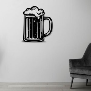 Beer Dxf Svg Png Files , Beer , Glass , Foam , Cold , Pub , Wall Art ...
