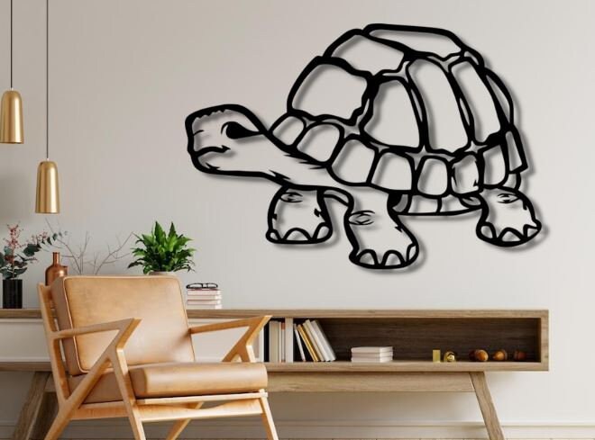 Turtle Dxf Svg Png Files Turtle Wall Art Cut - Etsy Canada