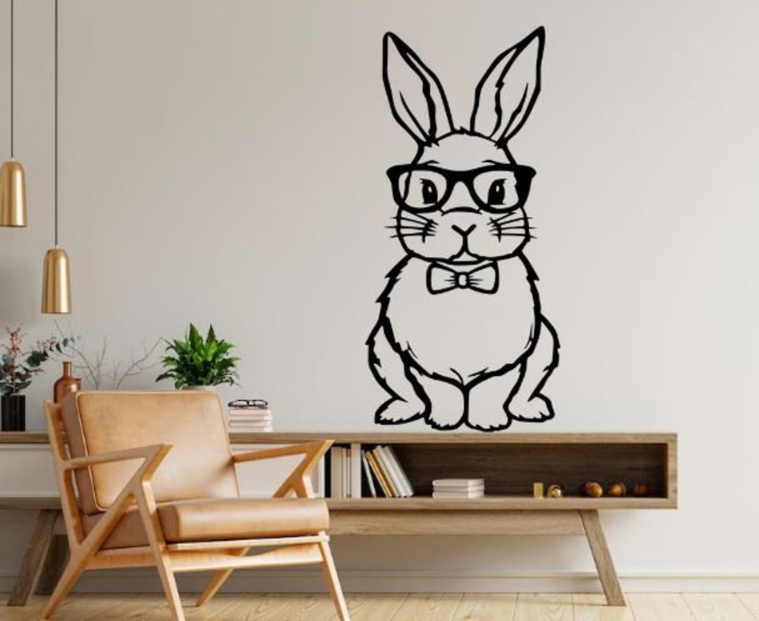 Professor Rabbit Dxf Svg Png Files Bunny Easter - Etsy