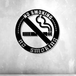 No Smoking Dxf Svg Png Files Cigar Smoke Smoking Sign - Etsy