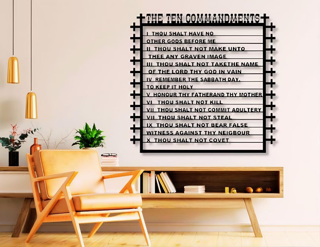 The Ten Commandments Dxf Svg Png Files 10 Commandments Religion , Cut ...