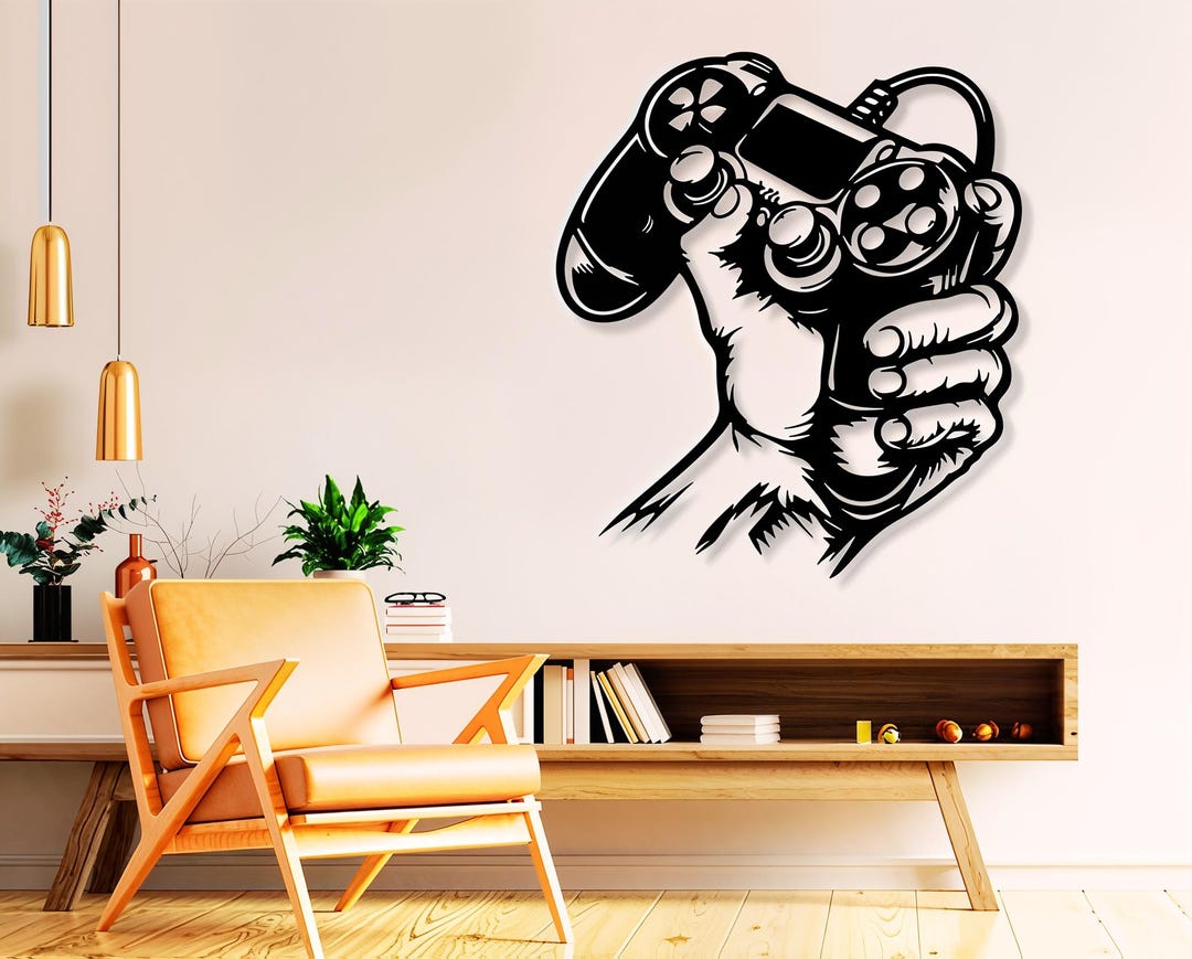 Game Controller Dxf Svg Png Files Gamer Gaming Vector Cut File for Cnc ...