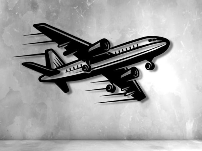 Airplane Dxf Svg Png Files Plane Airbus Passenger - Etsy