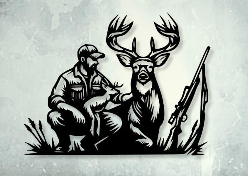 Hunter Dxf Svg Png Files Vector Art Cut File for Cnc Laser Plasma ...