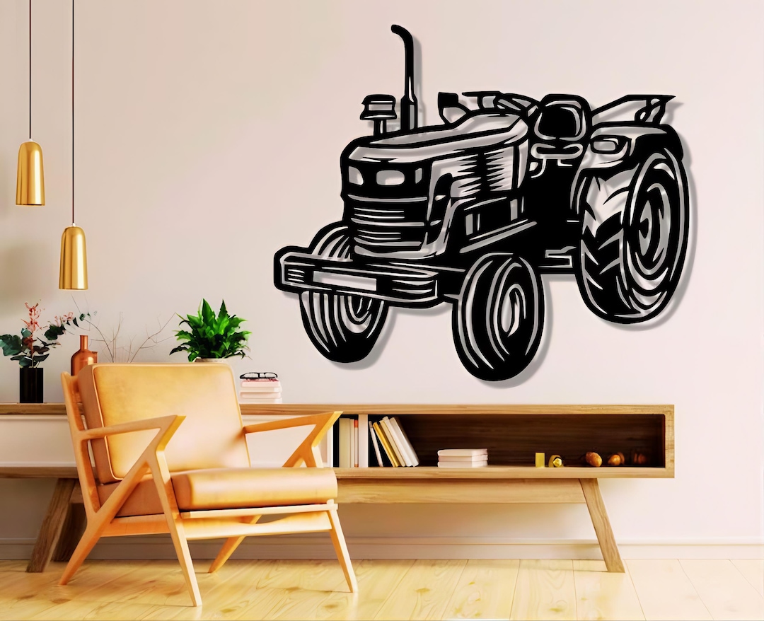 Trekker Dxf Svg Png-bestanden, boer, boerderij, tractoren, kunst aan de ...