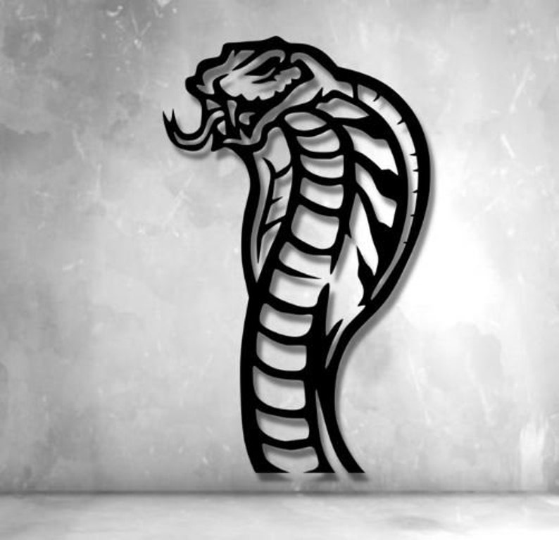 Snake Dxf Svg Png Files Cobra Snake Wall Art - Etsy