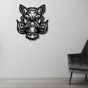 Wild Boar Metal Wall Art, CNC Plasma Laser Cut Files (svg, Dxf, Png ...