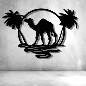 Camel Dxf , Svg , Png , Files , Camel , Deser , Palm , Trees , Oasis ...
