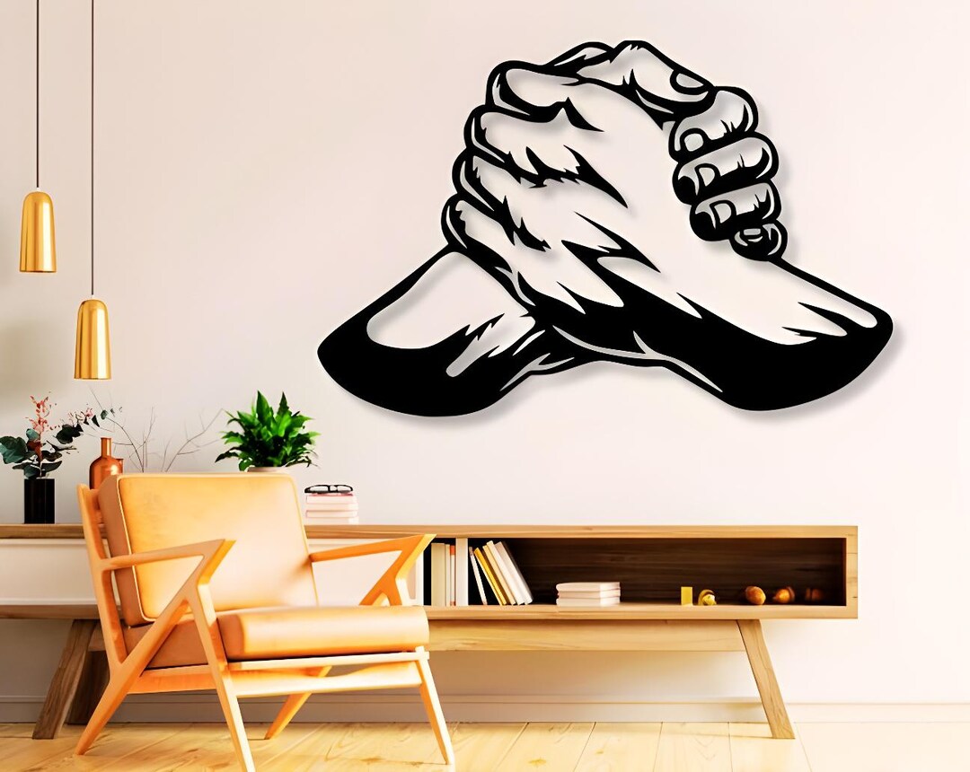 Handshake Wall Art, Friendship Clasp Cut File (SVG, DXF, PNG) - Etsy