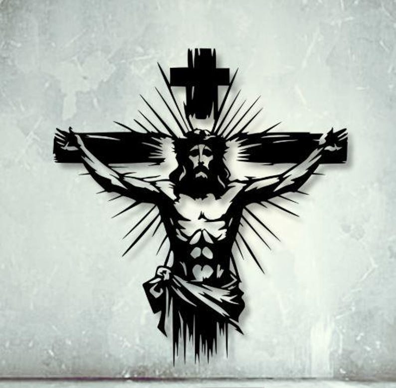 Jesus Cross Wall Art Files, CNC Plasma Laser Cut (svg, Dxf, Png) - Etsy