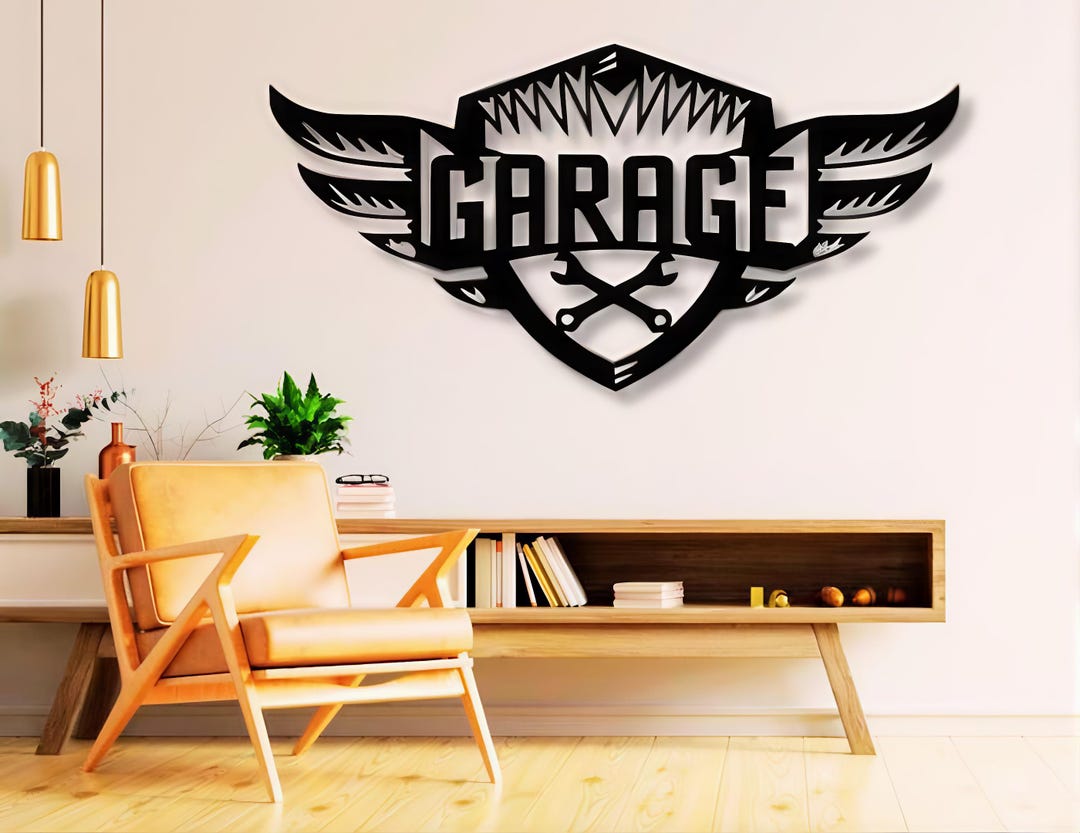 Garage Sign Metal Wall Art, CNC Laser Cut Files (svg, Dxf, Png) - Etsy