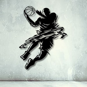 Basketball Player Dxf Svg Png Files Plasma Cut File for Cnc Plasma ...