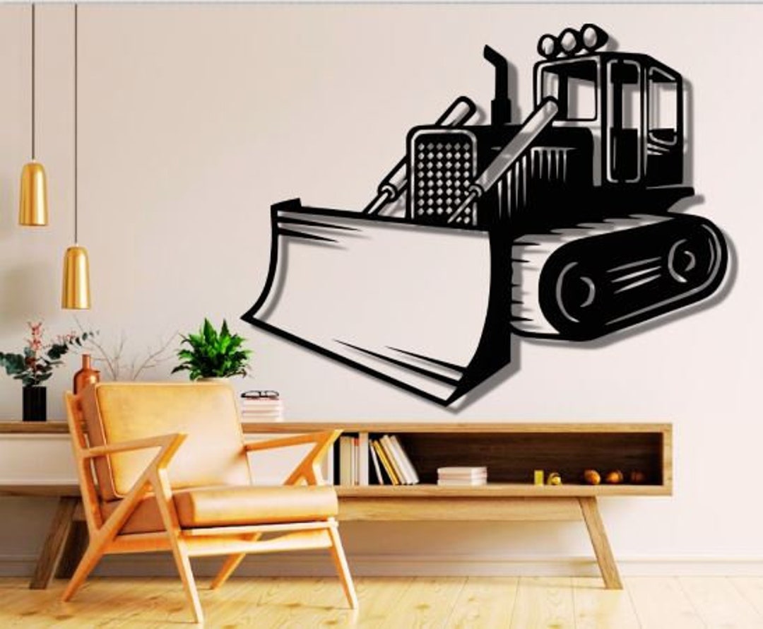 Dozer Dxf Svg Png Files Bulldozer Building Machine - Etsy