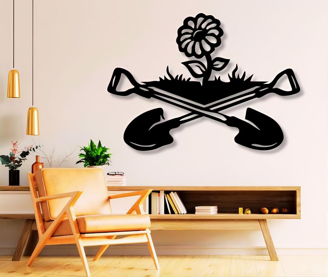 Landscape Dxf Svg Png Files , Flower , Spade , Botanical , Garden ...