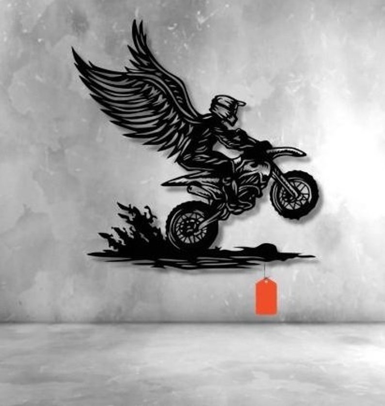 Motorcycle Wings Dxf Svg Files Motorcross Wing - Etsy