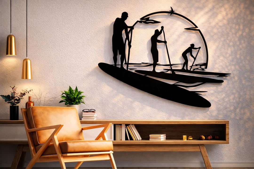 Canoe Sunset Scene, Metal Wall Art Files (SVG, DXF, PNG) - Etsy