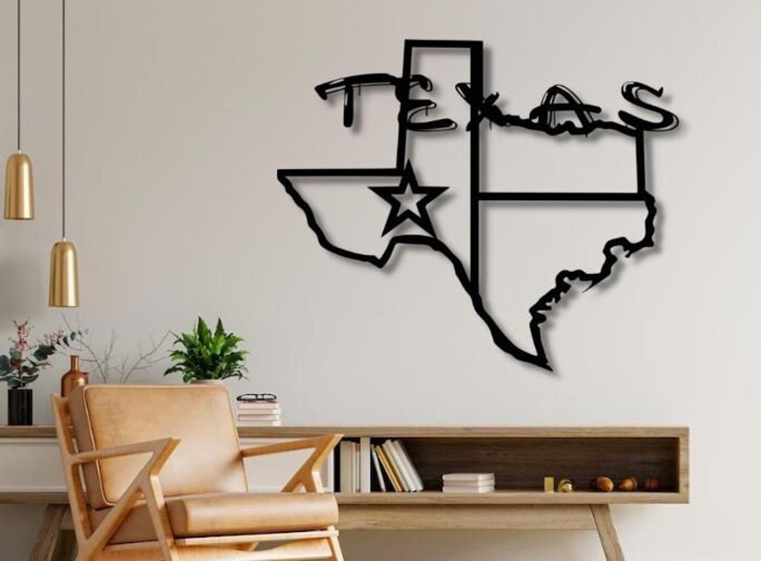 Texas Dxf , Svg , Png , Files - Wall Art , Laser Cut , Texsas , Map ...