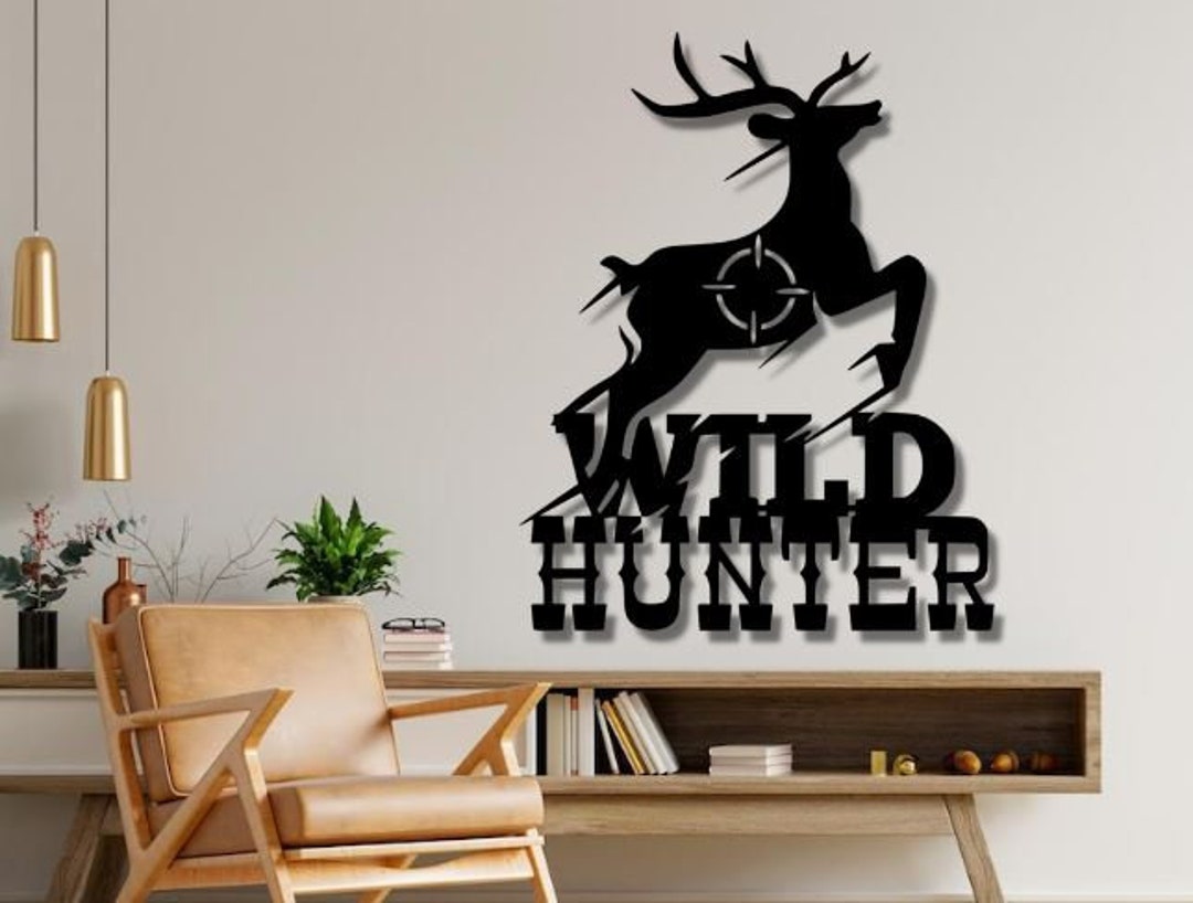 Wild Hunter Dxf Svg Png Files Hunt Hunting Laser Cut File , Deer ...