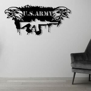 Army Dxf Svg Png Files , USA Army , Special Force , Eagle , Riffle ...