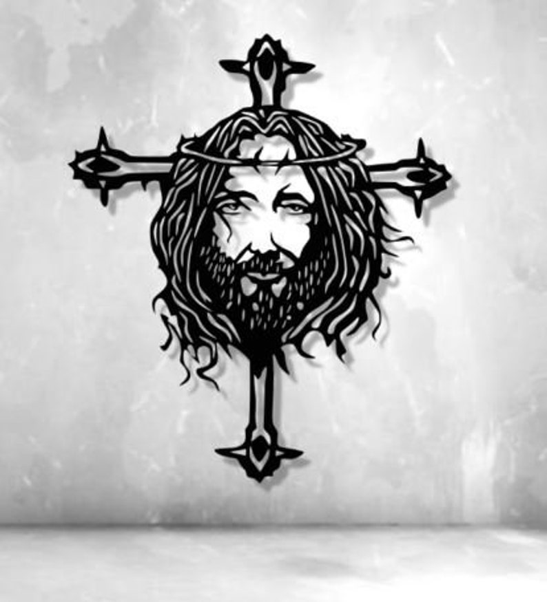 Archivos de arte vectorial de la cruz de Jesús para pared, archivo de ...
