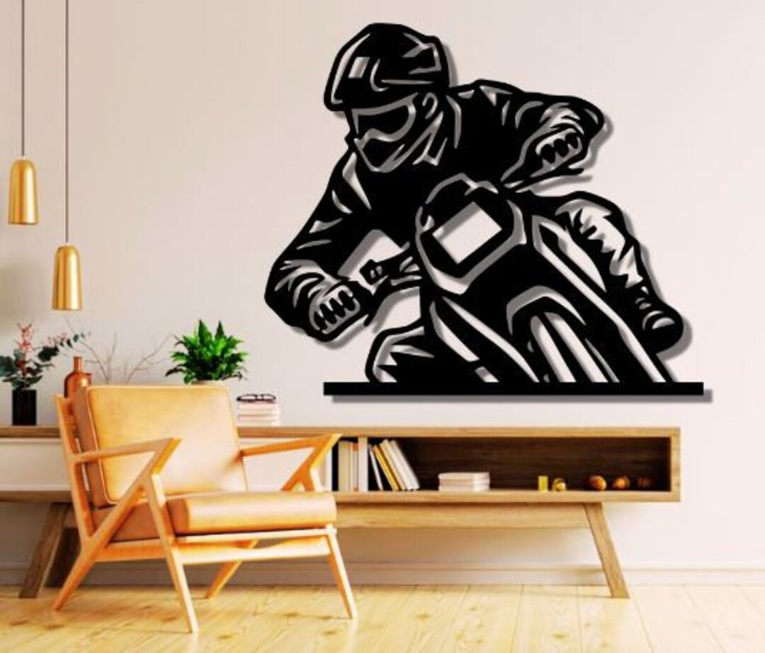 Rider Dxf Svg Png Files Motorcycle Motorcross - Etsy
