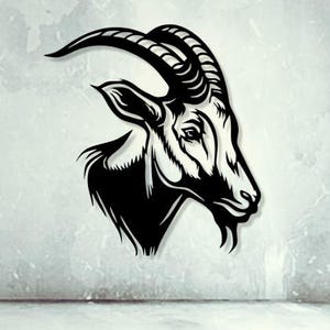 Goat Dxf Svg Png Files Goats Wall Art Cut File for Cnc Plasma Laser ...