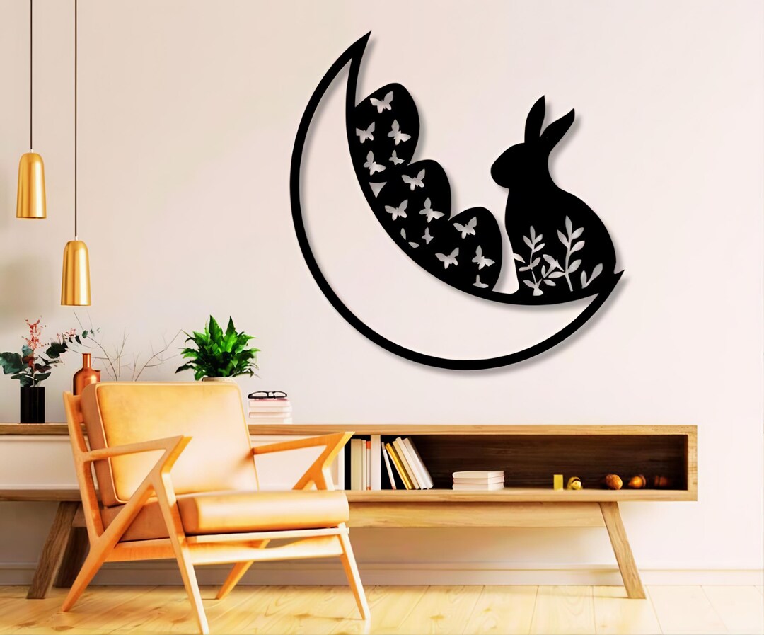 Easter Rabbit Dxf Svg Png Files Vector File Wall Art for Cnc Plasma ...
