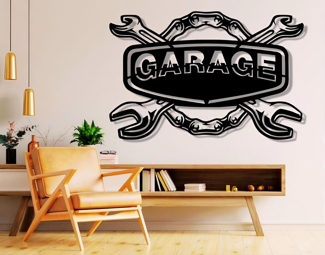Garage Sign Metal Wall Art: CNC Laser Cut Files - Etsy