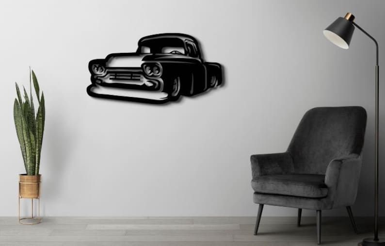 Vintage Car Metal Wall Art, CNC Laser Cut Files (svg, Dxf, Png) - Etsy