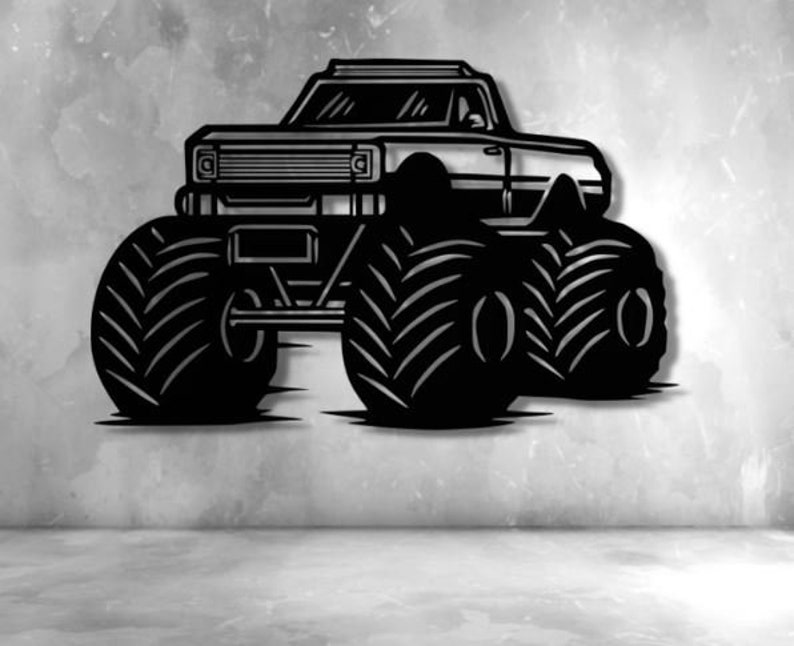 Monster Truck Dxf Svg Png Dateien Wandbild Monster - Etsy Österreich