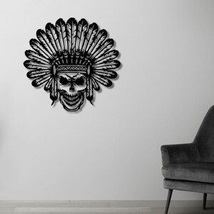 Indian Skull Dxf , Svg , Png , Files , Native , American , Indian ...