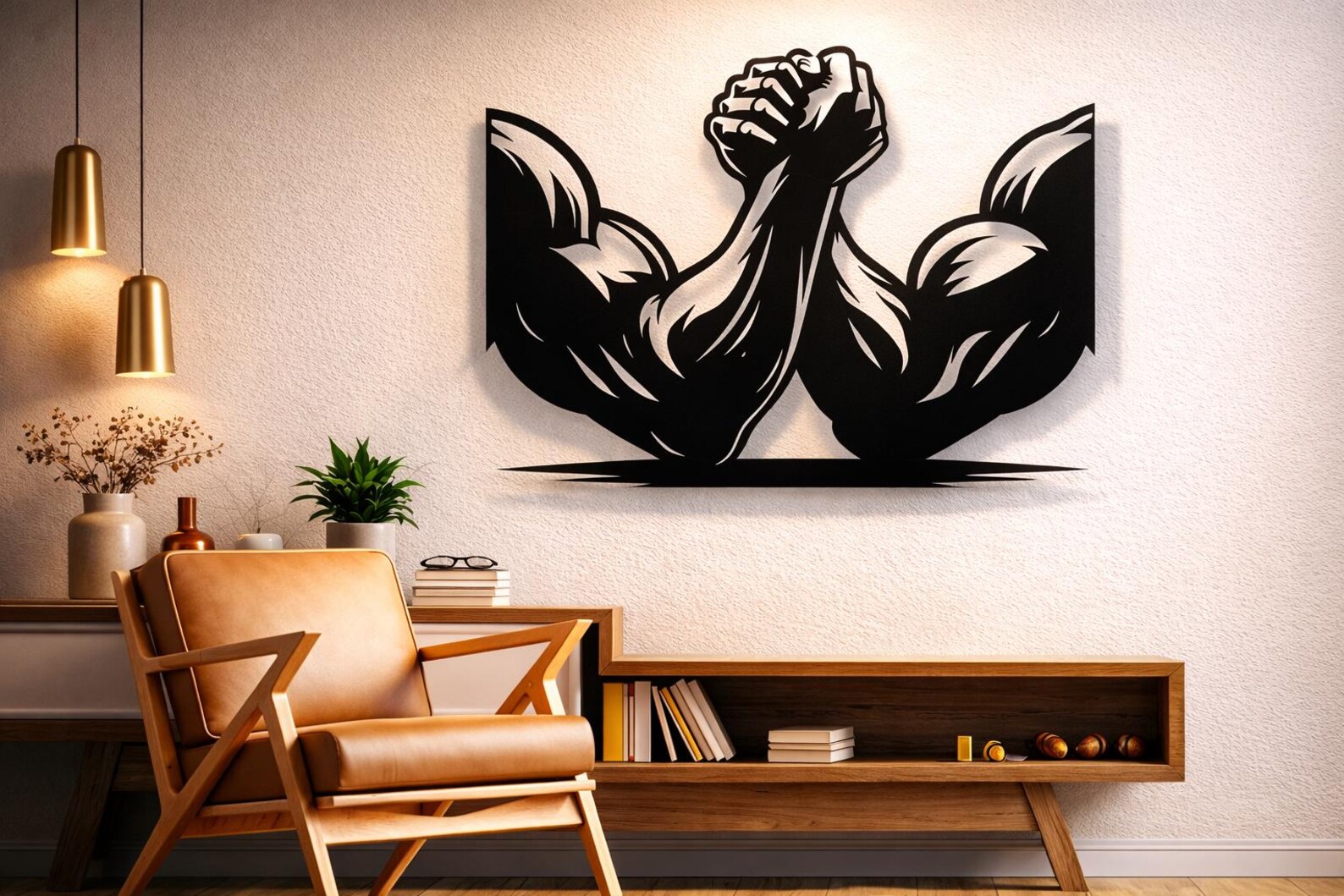 Arm Wrestling Dxf Svg Png Files Muscular Arms Vector Cut File for Cnc ...