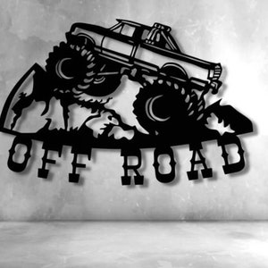 Off Road Dxf , Svg , Png , Files , Truck , off , Road , Extreme , Wall ...