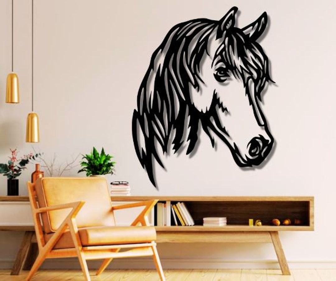 Horse Face Dxf ,svg , Png , Files , Horse , Wall , Art , Cut , File ...
