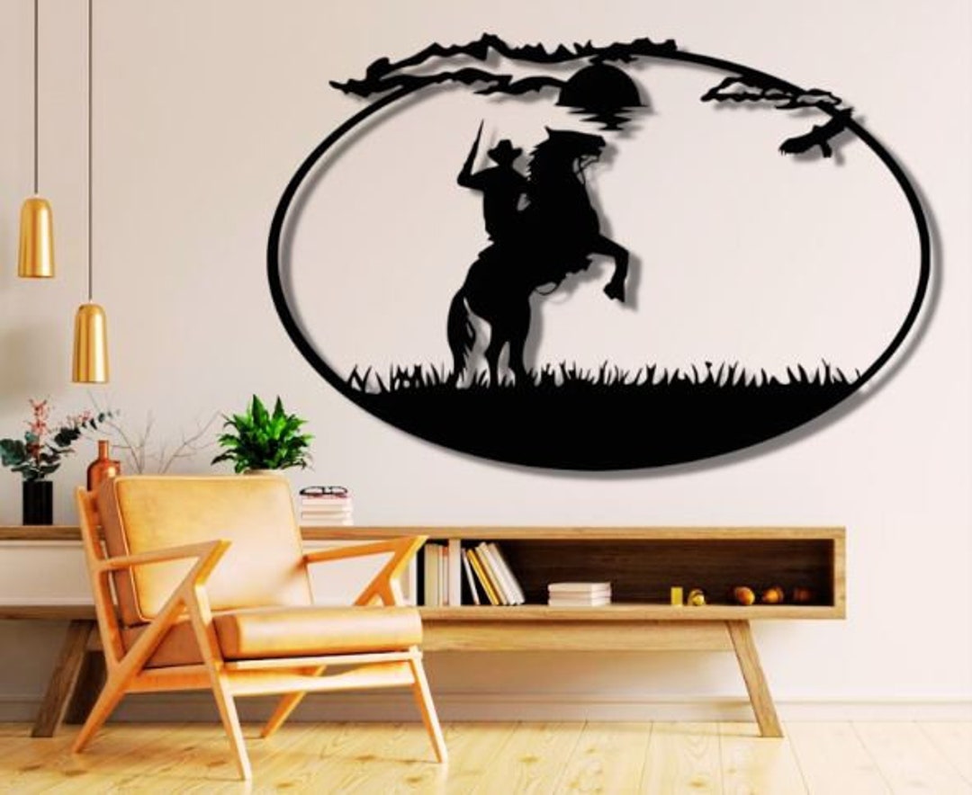 Western Dxf Svg Png Files Wild West Cowboy Rider - Etsy