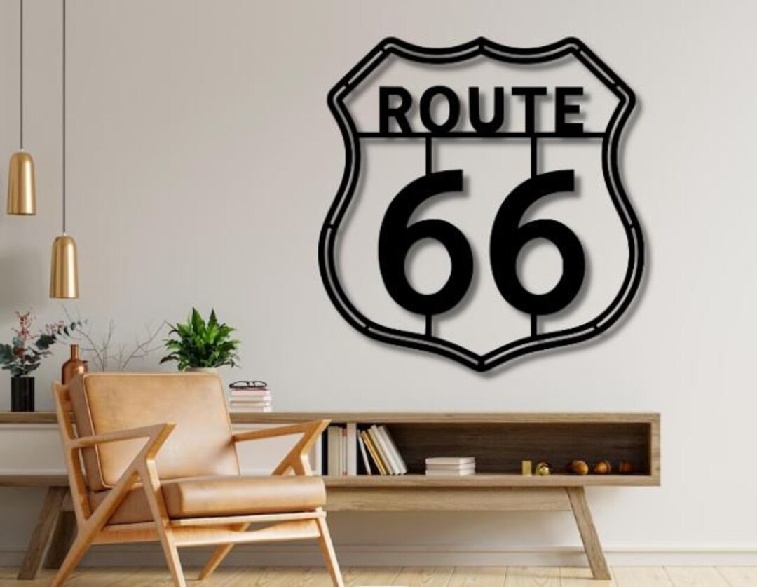 Route 66 Dxf , Svg , Png , Files , Route , 66 , Way , Famous , Road ...