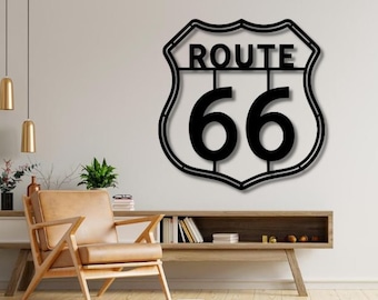 Route 66 Dxf US Svg Digital Download Laser Cut Cnc Cutting - Etsy