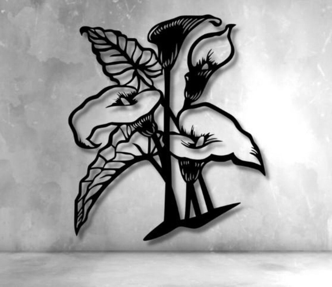 Flowers Dxf Svg Png Files Flower Floral Flowers - Etsy