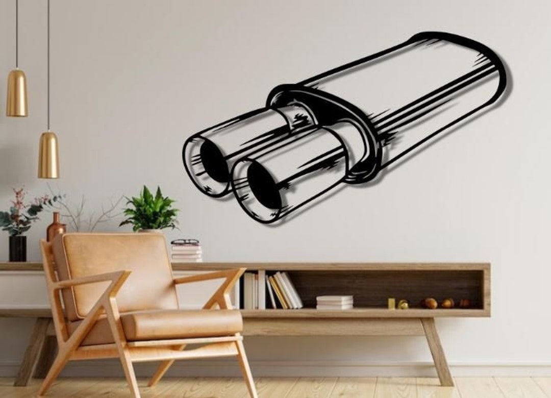 Auto Muffler Metal Wall Art, CNC Cut Files (svg, Dxf, Png) - Etsy