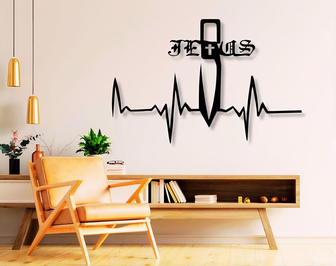 Jesus Cross Dxf Svg Png Files , Heart , Rhythm, Beat , Old , Text ...