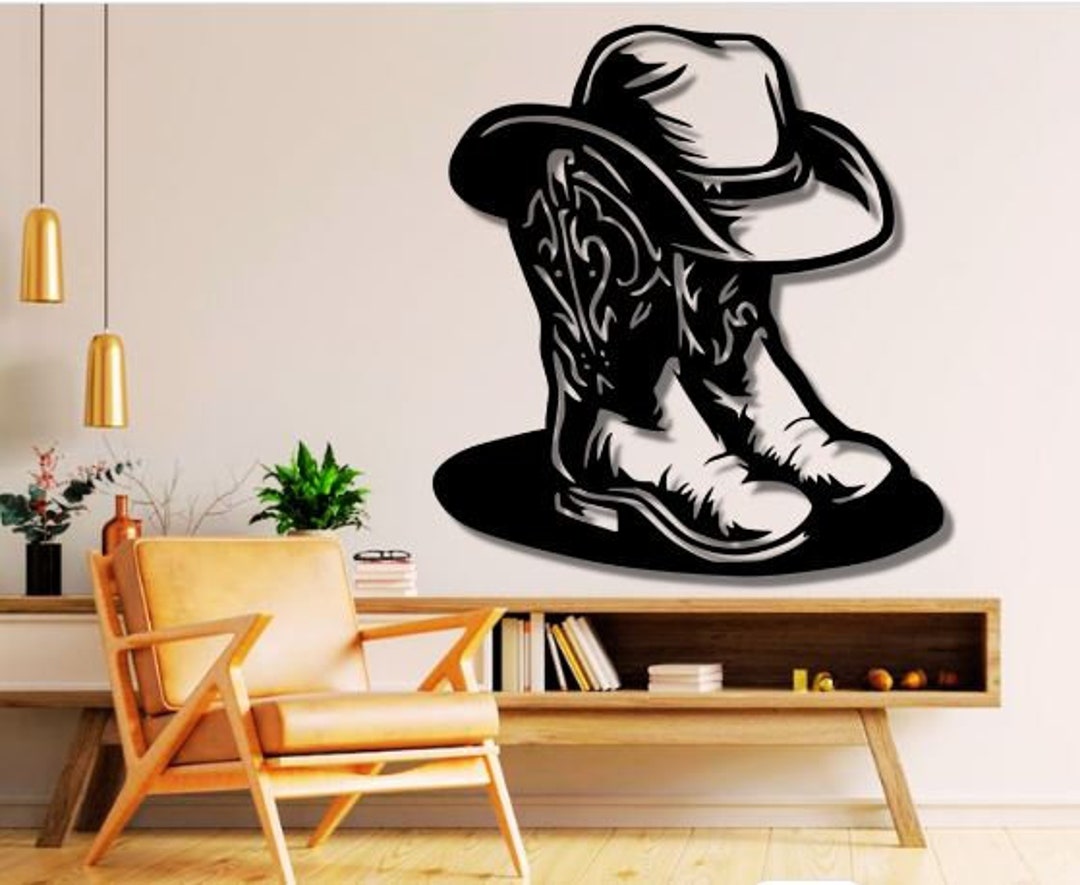 Western Dxf Svg Png Files , Cowboy , Boot , Hat , Cowboys , Vintage ...