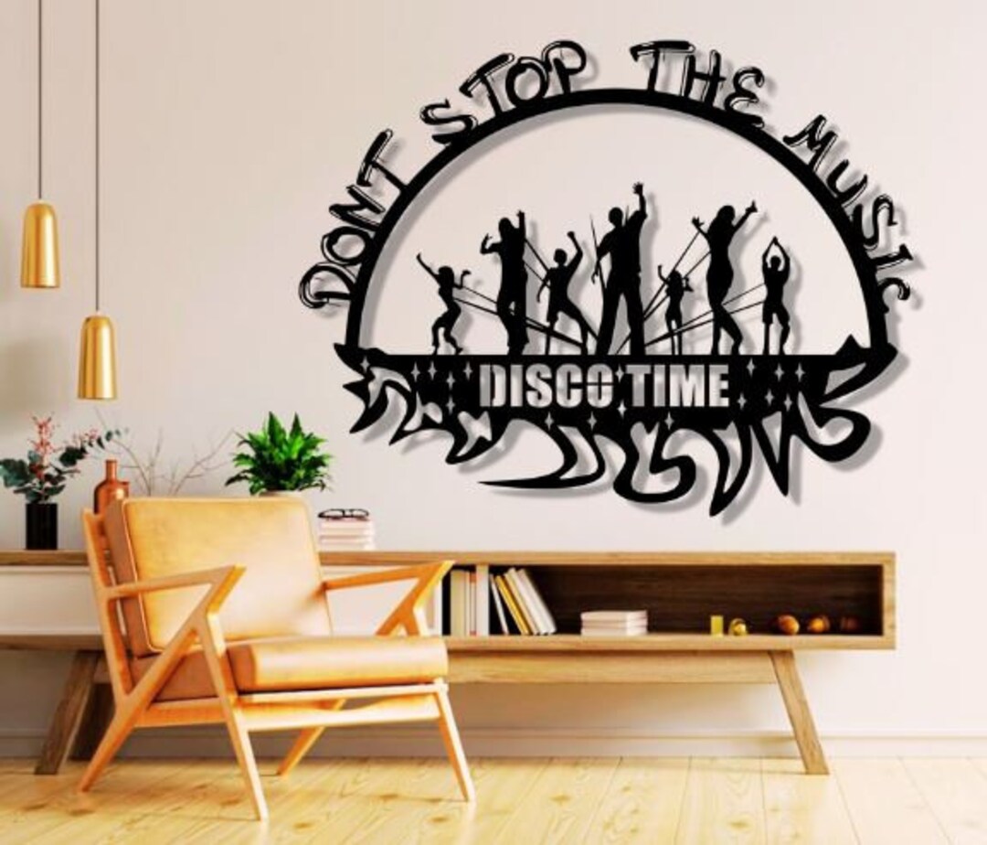 Disco Dxf Svg Png Files Dont Stop the Music Dance Party - Etsy