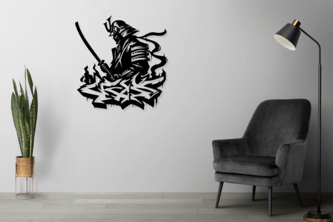 Samurai SVG DXF PNG Files Vector Art Cut File for Cnc Plasma Laser ...